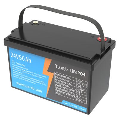 China Dust Resistant Lithium Deep Cycle Battery , 24V 50Ah Deep Cycle Storage Battery for sale