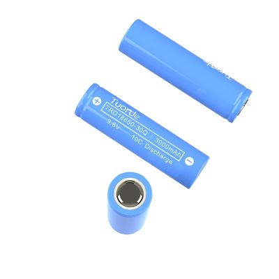 中国 パワー高い放電リチウム電池 18650 3000mAh 10Cシリンダ式セル 販売のため