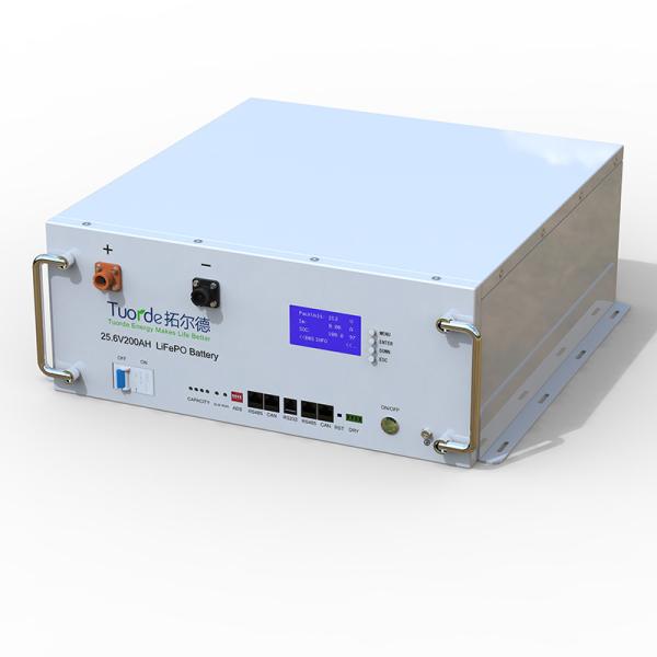 Quality 25.6V 200Ah LFP Base Station Battery Rack Mounted Peak Discharge Current 110A 1S for sale