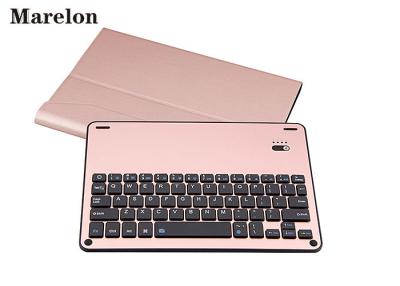 China Pink Aluminium Ipad Air Keyboard Case , Stand PU Case Cover 10m Work Distance for sale