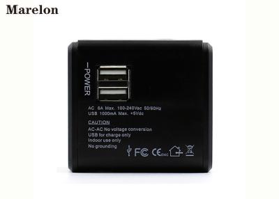 Cina ABS ignifugo della porta USB di viaggio dell'adattatore doppio di potere che alloggia velocemente carico in vendita