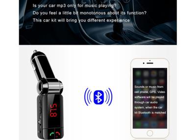 China Indicação digital do carregador duplo do carro de Bluetooth do porta usb para todos os tipos veículos à venda
