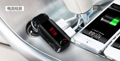 China Indicação digital do carregador duplo do carro de Bluetooth do porta usb para todos os tipos veículos à venda