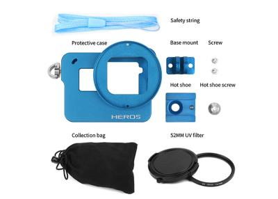 Cina Filtro UV protettivo dagli accessori 52cm della macchina fotografica di sport della struttura per Gopro 5 in vendita