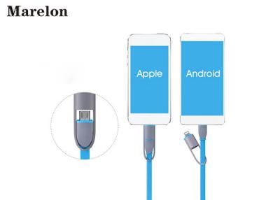 Cina Micro Pin 2 del cavo 8 della tassa di sincronizzazione in 1 abrasione resistente per l'iPhone 5 6 6s 7 7plus in vendita