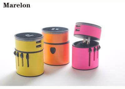 China Promotional Hotel Gifts International Travel Adapter Plug Converter LED Logo Print for sale