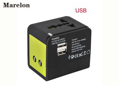 China Global Travel Power Adapter, Dual USB Travel Adapter Built In 6A Fuse Safeguard Devices for Corporate Gifts for sale