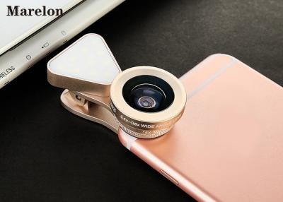Cina Macro torcia elettrica universale a clip della lente LED di Selfie del telefono con i 140 gradi grandangolari in vendita