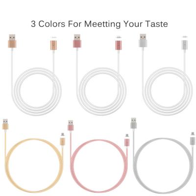 China Mecanografíe a C 3 en 1 cable magnético de la fecha del micrófono USB 3,3 pies con 3 adaptadores para Android en venta