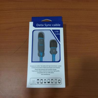 Cina 2 in 1 micro cavo del Usb del multi telefono cellulare di uso per il caricatore del cavo di Iphone Android in vendita