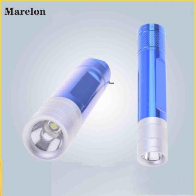 中国 トーチ小型LEDの緊急の懐中電燈のアルミ合金材料19.5X101mmのサイズ 販売のため