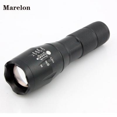 中国 AAA 18650電池の懐中電燈、T6アルミニウムZoomable戦術的なLEDの懐中電燈 販売のため