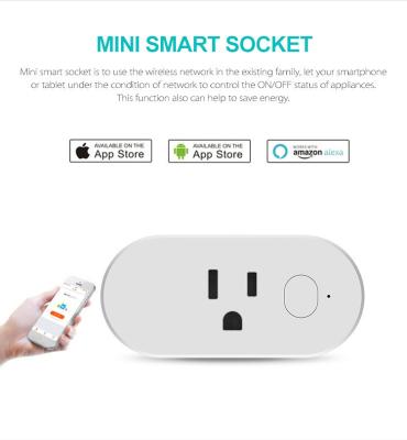 China Soquete de controle remoto da mini tomada esperta portátil de Wifi com monitoração da energia à venda