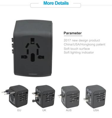 China Mini Size  Universal Travel Adaptor / International Power Adapter For Business Trip for sale