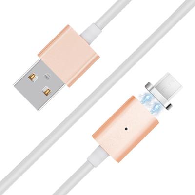 China Colored Magnetic USB Data Line 2 In1 PVC Material For Android Mobile for sale