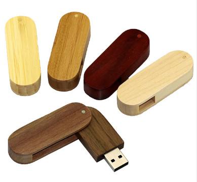 Cina Azionamento di legno del dispositivo di memoria del Usb della parte girevole, mini memory stick del Usb di 4Gb 16Gb una garanzia da 1 anno in vendita