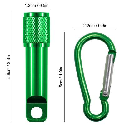Cina Tipo materiale della batteria del fondo delle cellule del metallo di modo della torcia elettrica 1 di emergenza di Carabiner LED in vendita