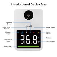 China Wall Mounted Infrared Forehead Thermometer High Accurate Automatic for sale