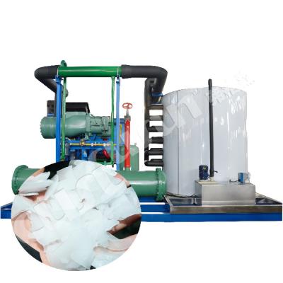 Cina Macchina per 20 tonnellate di fiocchi di ghiaccio con capacità di 3600 kg e garanzia di dimensione del ghiaccio da 1,5 mm a 2,2 mm in vendita
