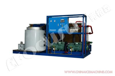 Cina Venduto direttamente da macchine per ghiaccio a fiocco da 10 T con sistema di raffreddamento A/W e tensione 380v/50hz/3p in vendita