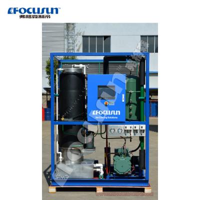 Cina Macchine per il ghiaccio a tubo commerciale con capacità produttiva giornaliera di 1 tonnellata e PLC Siemens in vendita
