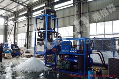 Cina R22/R404A Frigorifero 2024 Macchina per ghiaccio a tubo da 10 T per la congelamento e la miscelazione di bevande in vendita