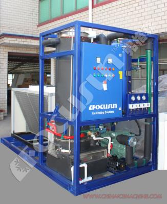 Cina Bitzer Compressor Focusun 5T Tube Ice Machine per negozi di alimenti e bevande 2024 Produzione in vendita