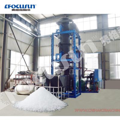 Cina 60 tonnellate/giorno Grande macchina per ghiaccio a tubo con condensatore di raffreddamento evaporativo e autorizzata in vendita