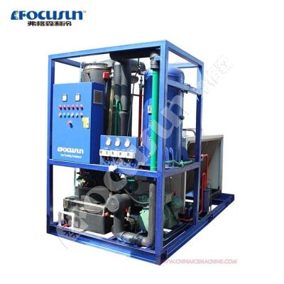China Verbeter uw ijsproductie met Focusun 5T buis-ijsmachine en Bitzer-compressor Te koop