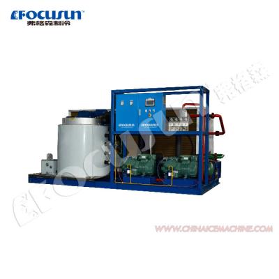 China 5000 kg vlok-ijsmachine voor koeling van zoet/zeewater in lucht en water Te koop