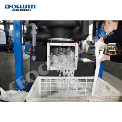 Cina 4526 KG Impianto industriale di ghiaccio Macchina per la produzione di ghiaccio con sistema di controllo touch screen PLC in vendita