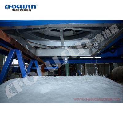 China 5000 kg vlok-ijsmachine voor koeling van zoet/zeewater in lucht en water Te koop
