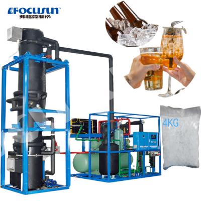 Cina 30000kg Capacità di stoccaggio di ghiaccio Imbattibile 30Tons Tube Ice Machine da Focusun Original in vendita