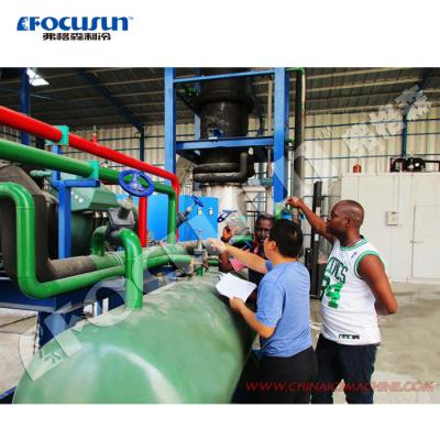 Cina 30000kg Capacità di stoccaggio di ghiaccio Imbattibile 30Tons Tube Ice Machine da Focusun Original in vendita