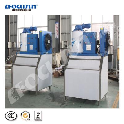 Cina Miglior macchinario per il ghiaccio a fiocco da 1 tonnellata/24 ore con compressore Danfoss e valvola di espansione Danimarca in vendita