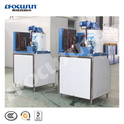 Cina Miglior macchinario per il ghiaccio a fiocco da 1 tonnellata/24 ore con compressore Danfoss e valvola di espansione Danimarca in vendita