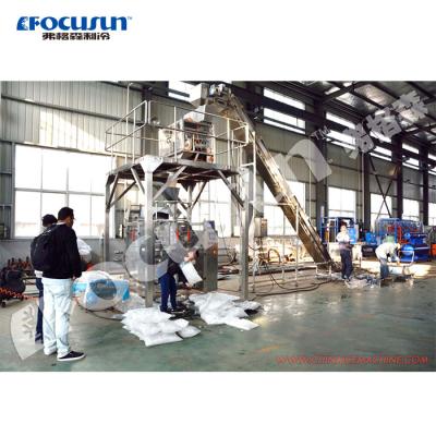 Cina Macchine per la fabbricazione di tubi a rotolo di ghiaccio PLC di alta capacità da 60 000 kg con refrigerante R404A in vendita