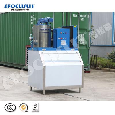 Cina 40x40mm Flake Ice Maker per navi da pesca Materiale in acciaio inossidabile Capacità 0,5 tonnellate in vendita