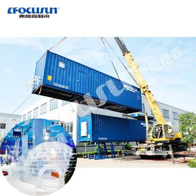 Cina Macchina per scarti di ghiaccio in contenitori da 30 tonnellate al giorno con sistema di produzione della neve e potenza di 125 W in vendita