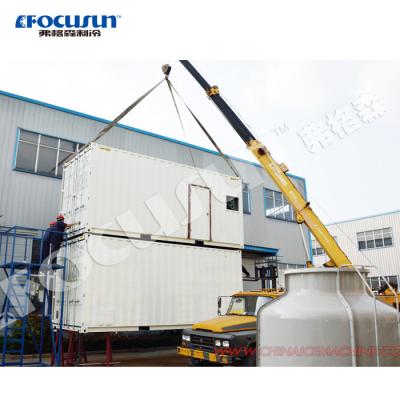 Cina Macchina per scarti di ghiaccio in contenitori da 30 tonnellate al giorno con sistema di produzione della neve e potenza di 125 W in vendita