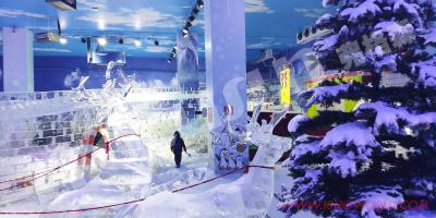 Cina 1500 kg macchina automatica per la caduta di neve per paesaggi con controllo video in uscita in vendita