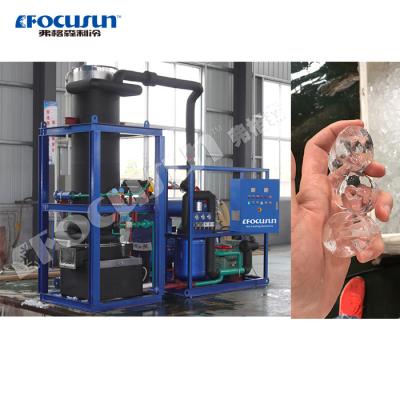 Cina Macchine automatiche per la produzione di ghiaccio cilindrica da 10 tonnellate con capacità di stoccaggio di ghiaccio di 10000 kg in vendita