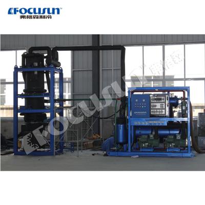 Cina Macchine per il ghiaccio a tubo da 15 tonnellate con serbatoio a vite e macchine semiautomatiche per imballare il ghiaccio in vendita