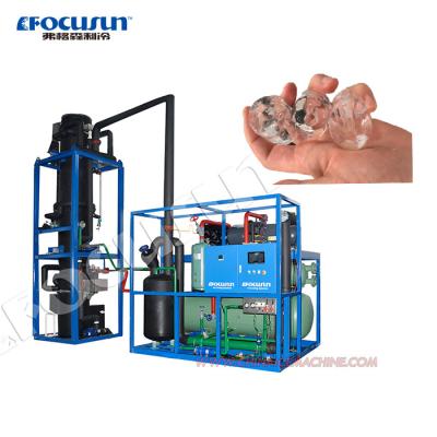 China Moderno Design 10Ton/24hrs Máquina de gelo de tubo de cristal para bebidas em tamanho industrial à venda