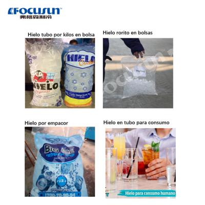 China Moderno Design 10Ton/24hrs Máquina de gelo de tubo de cristal para bebidas em tamanho industrial à venda