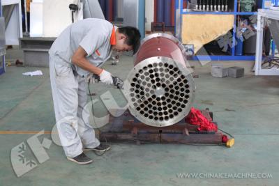 China Pintura Azul NICE Máquina de Fabricação de Gelo de Tubos Compacto à venda