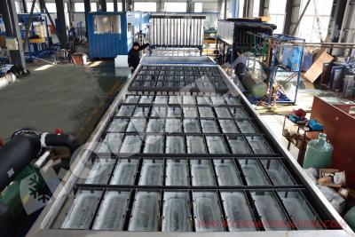 China 220V-440V Voltagem Máquina de gelo de bloco de tamanho personalizado 10T diretamente dos fabricantes à venda