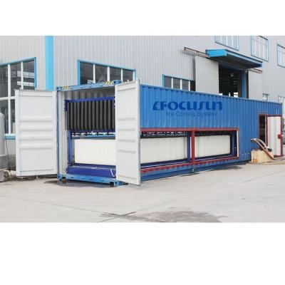 Cina Bitzer Compressor Industrial Ice Making Machine per la produzione di ghiaccio facile e contenitore in vendita