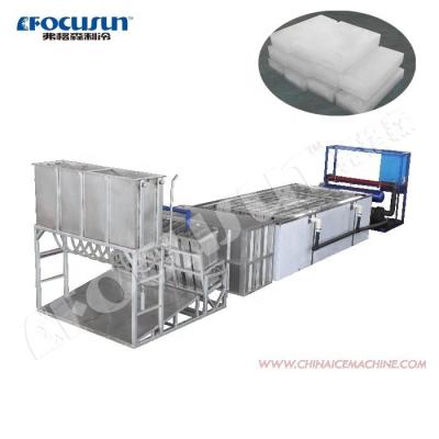 China Focusun 1 ton/24 uur zoutwater koel ijsmachine blok ijsmachine met compressor Te koop