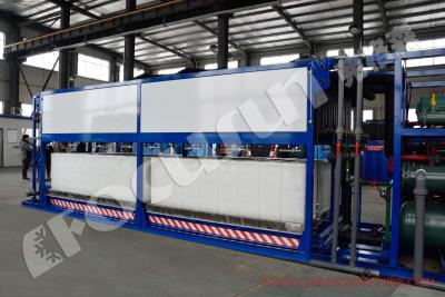 中国 33.98kwの電力出力と直接冷却の産業用氷ブロック製造機械 販売のため